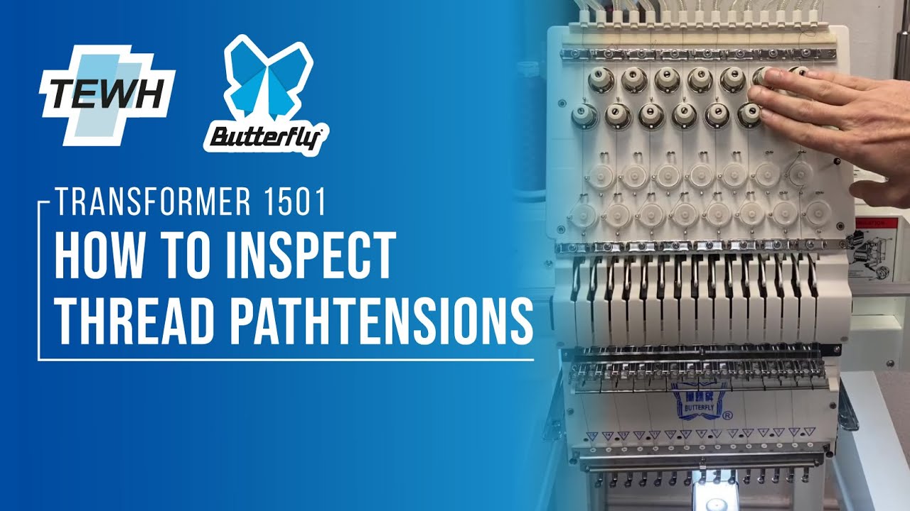How to inspect thread path tensions & needle types - YouTube