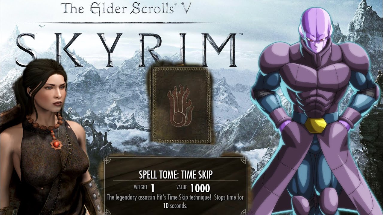 Skyrim mods finding dragon ball z spells now - YouTube