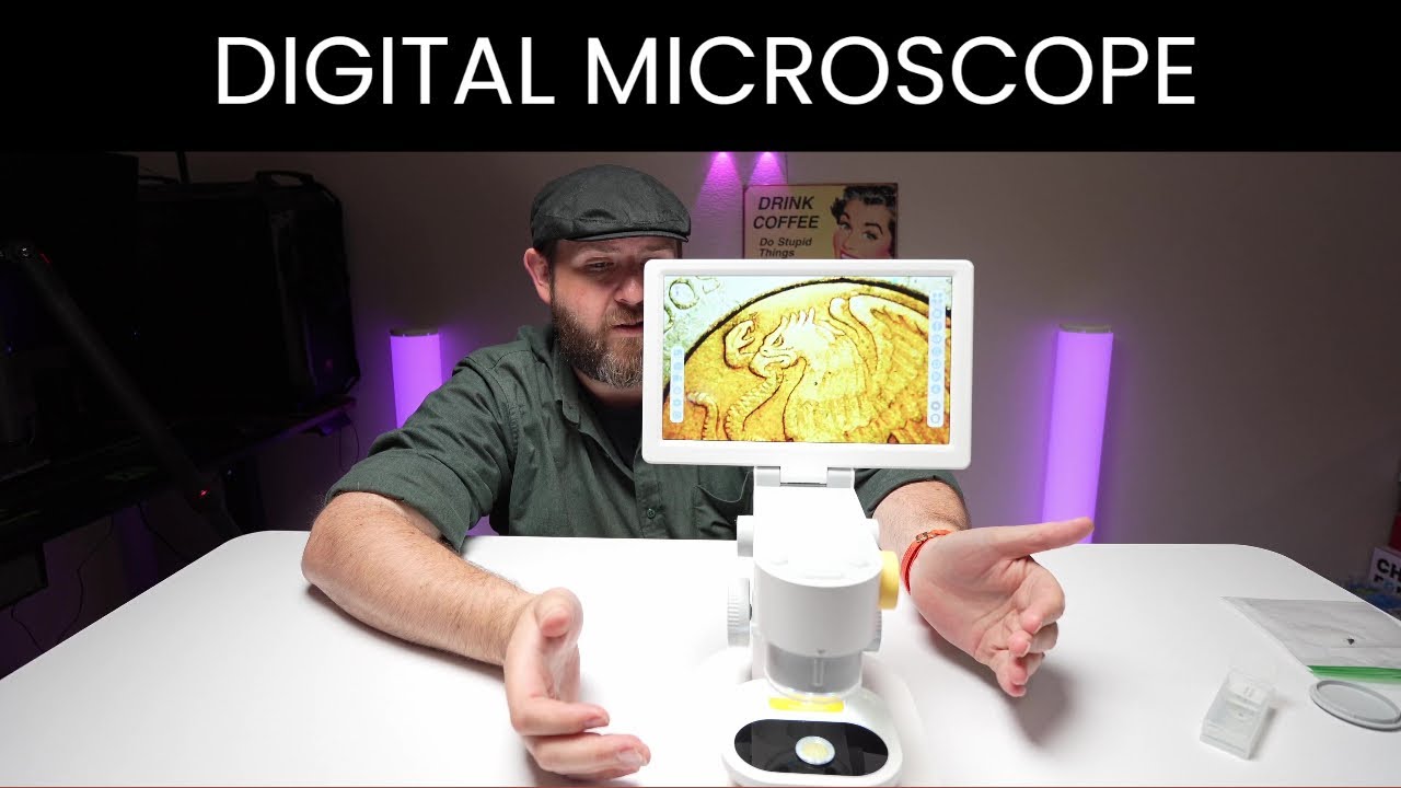 Leipan Digital Microscope with 7" LCD Screen - YouTube