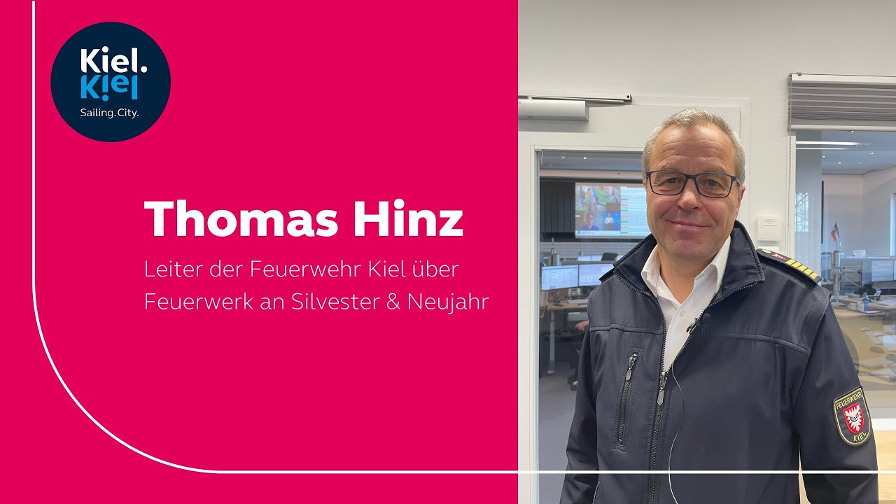 Silvester 2022: Thomas Hinz, Leiter der Feuerwehr Kiel, zu ...