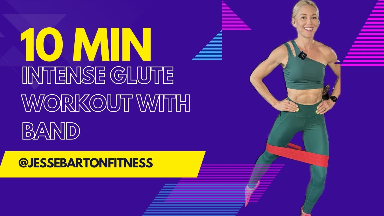 10 Min Intense Glute Workout With Band | No Repeat Exercises - YouTube