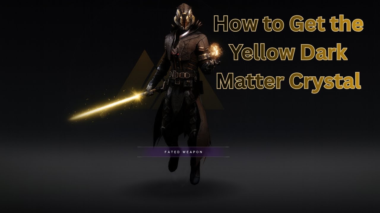 How to get the Yellow Dark Matter Crystal in Destiny 2 Renegades - YouTube