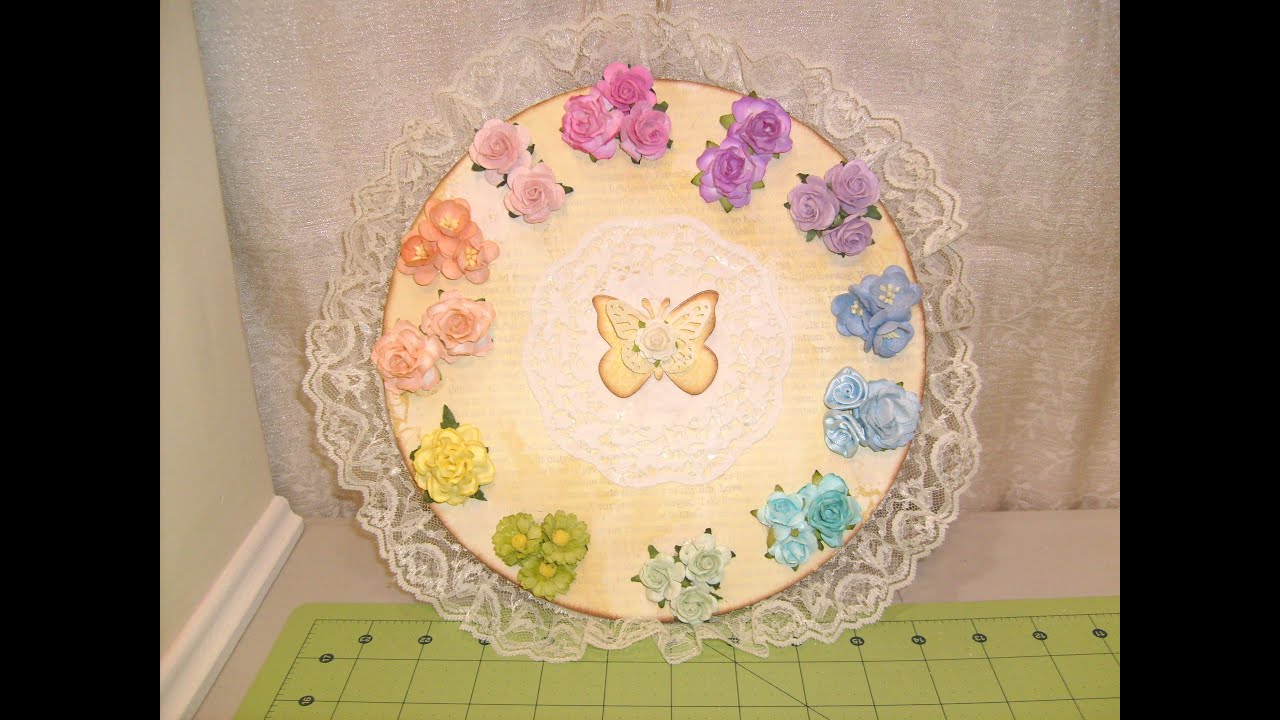 How to do Crafts and Make a Color Wheel with Paper Roses - YouTube