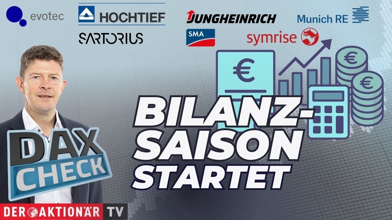 DAX-Check LIVE: Evotec, Hochtief, Jungheinrich, Munich Re, Sartorius Vz ...