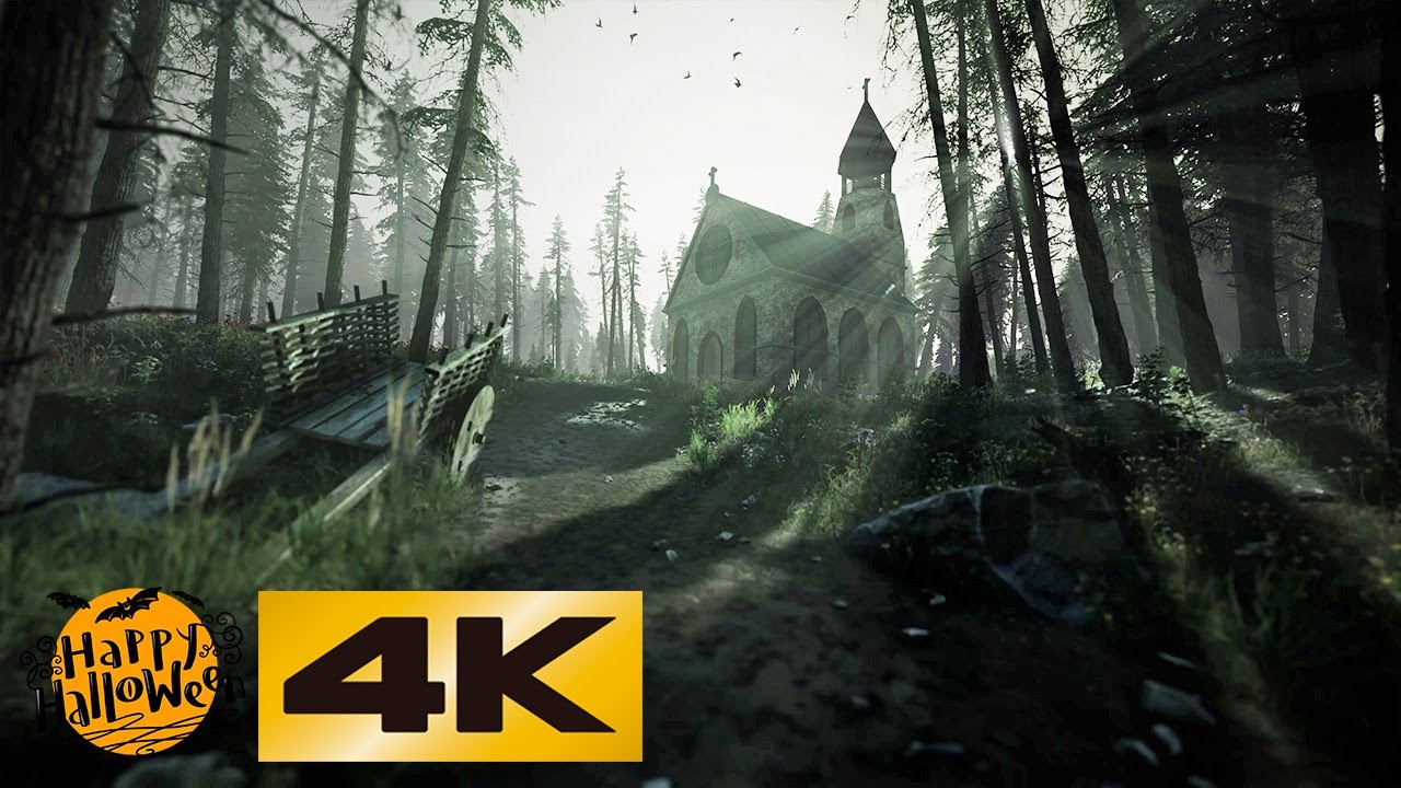 HAUNTED HOUSE - HAUNTED CHURCH - Scary Halloween Background Video With ...