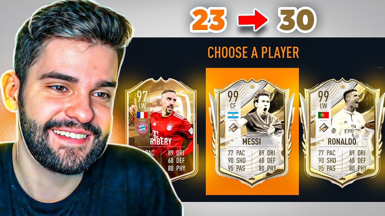 *NOVOS ICONS E HEROES* FIZ UM FUT DRAFT NO FIFA 30 COM AS NOVAS CARTAS ...