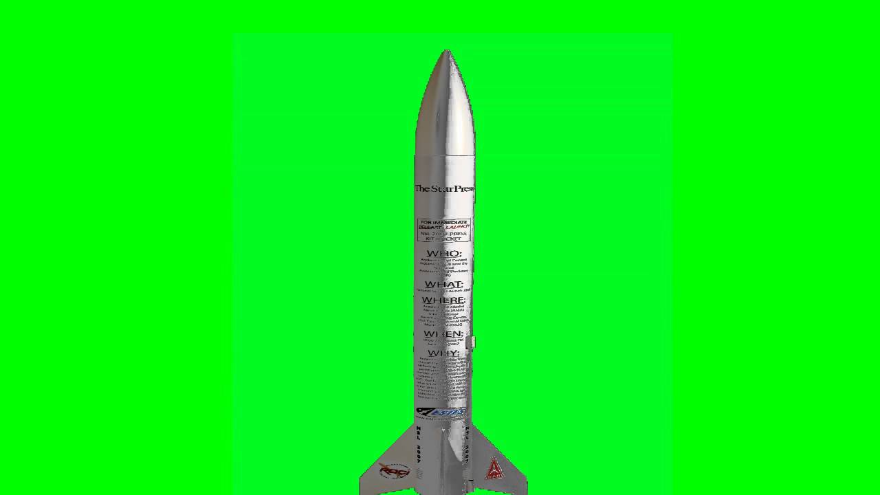Green Screen Footage Rocket - YouTube