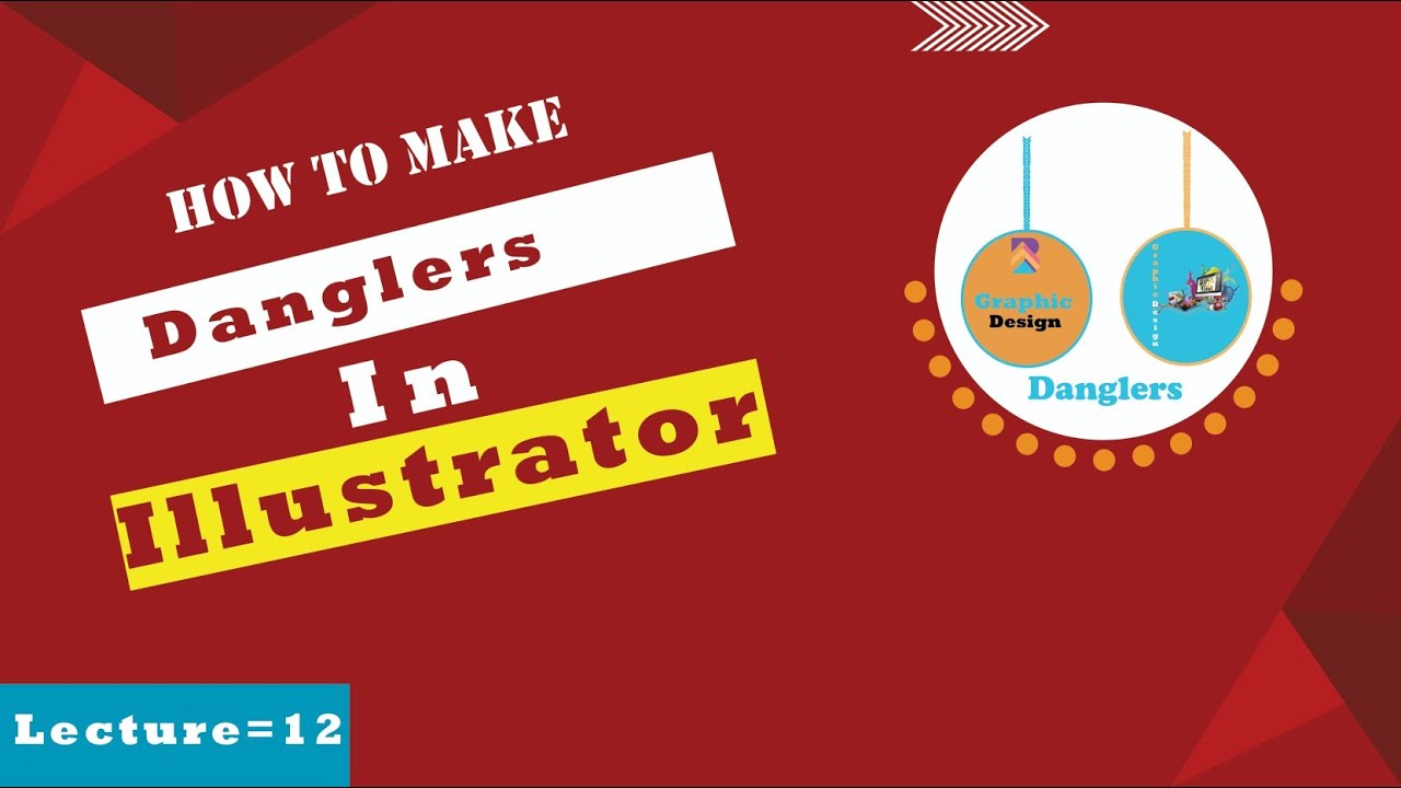 👍How to make a dangler🏷️ in illustrator | Dangler design in photoshop ...
