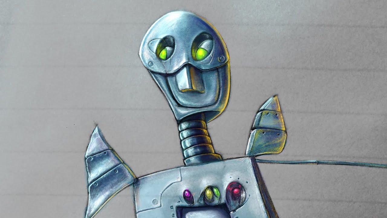 Robot in Procreate - YouTube