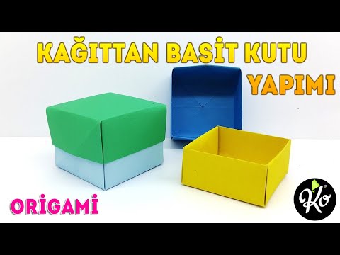 KAĞITTAN BASİT KUTU YAPIMI - (Origami)