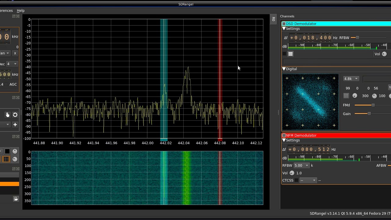 More software decoding of D-STAR using SDRAngel on linux - YouTube