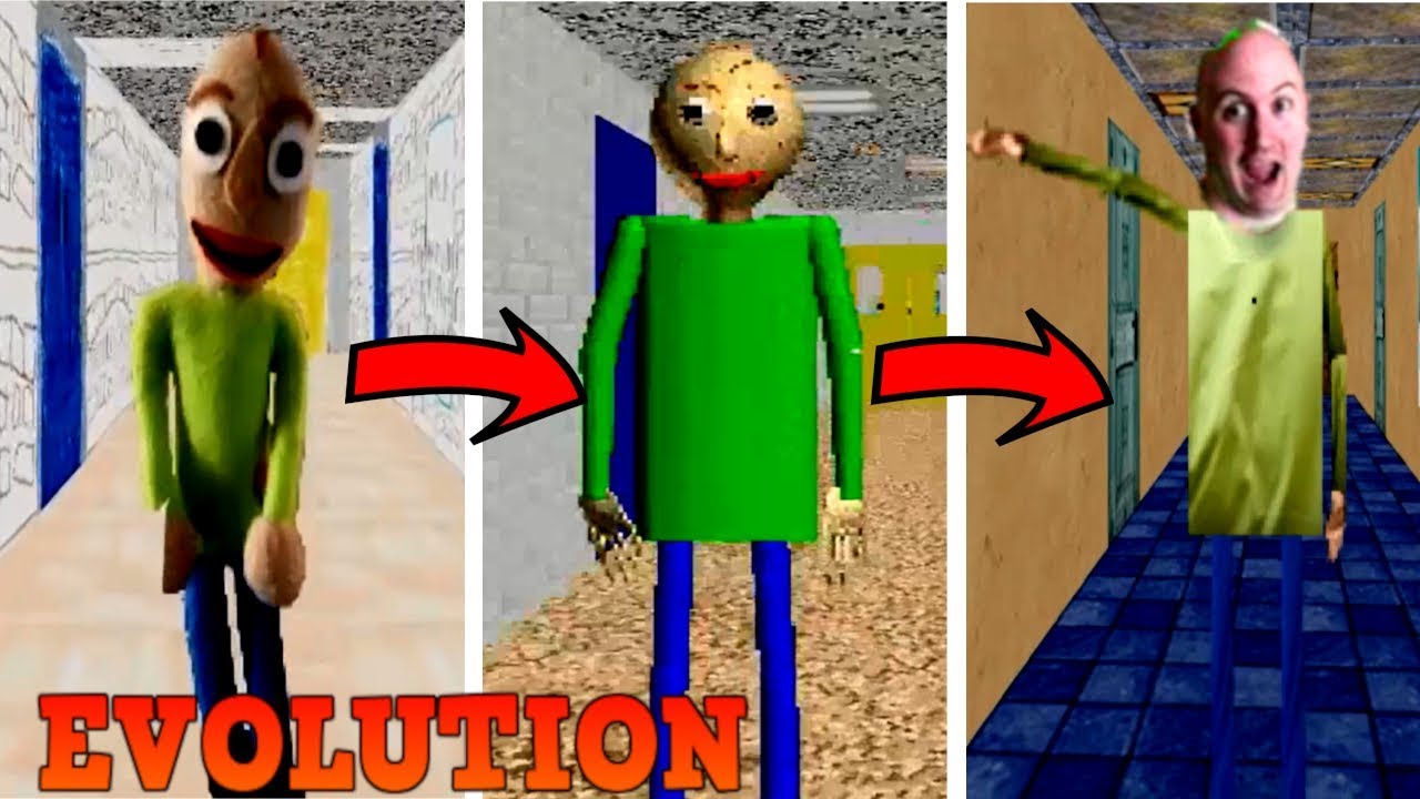EVOLUTION of BALDI'S in Baldi's Basics MOD - YouTube