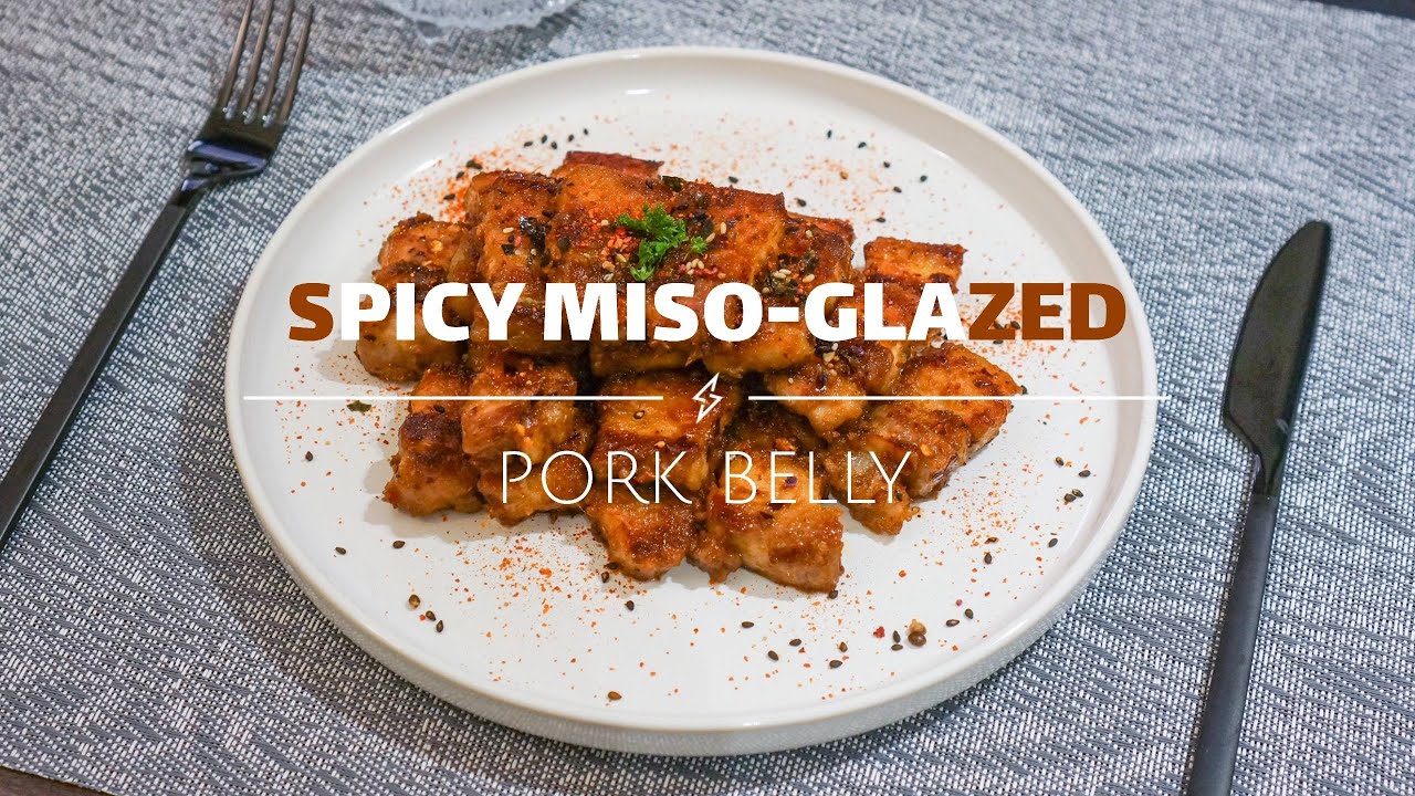 Spicy Miso-glazed Pork Belly | Easy and delicious Japanese Recipe - YouTube