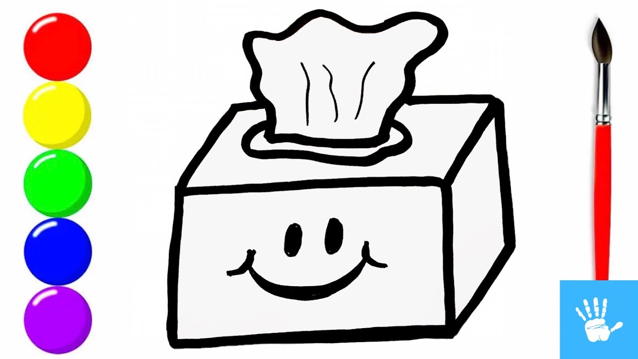 How To Draw a Cute Tissue Box for Children | Easy Drawing Step by Step ...