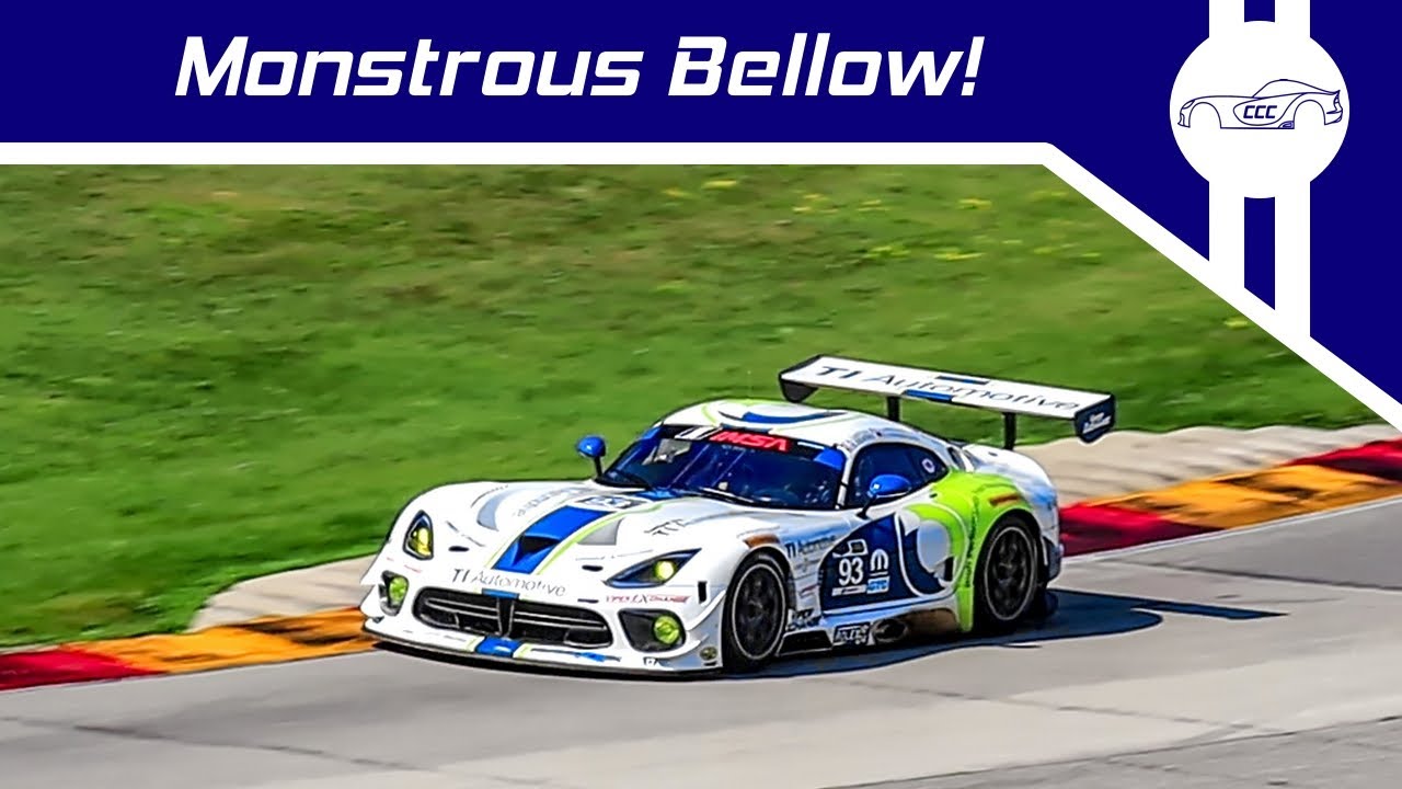 SRT Viper GT3-R Sounds & Flybys | Road America | Viper Days Reunion ...