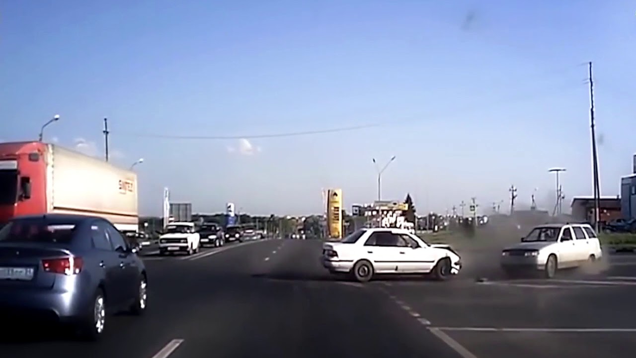 Car Crash Compilation: Speed Bump On The Highway! - YouTube