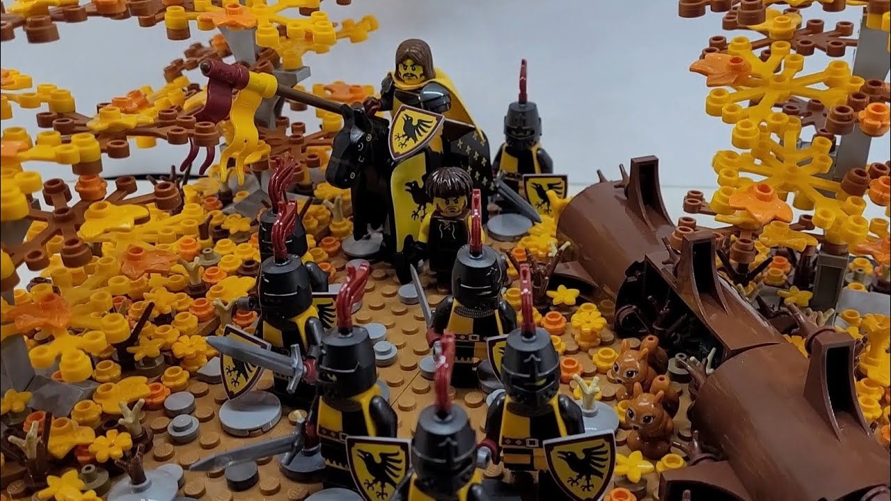 Lego Castle Tournament Knight Forest Diorama - YouTube
