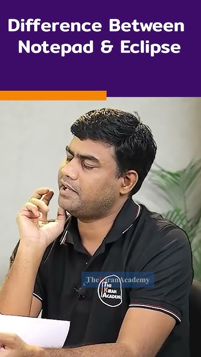 Java Interview Question Difference Between Notepad And Eclipse Shorts Kiransir Youtube
