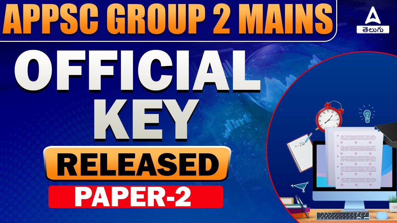 APPSC Group 2 Key | APPSC Group 2 Mains Paper 2 Key 2025 | APPSC Group ...