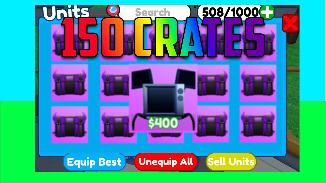 OPENING 100+ SPIDER CRATES IN TOILET TOWER DEFENSE! - YouTube