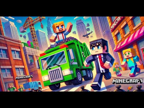 Я угнал мусоравоз! (School Boy Runway) (Minecraft) - YouTube