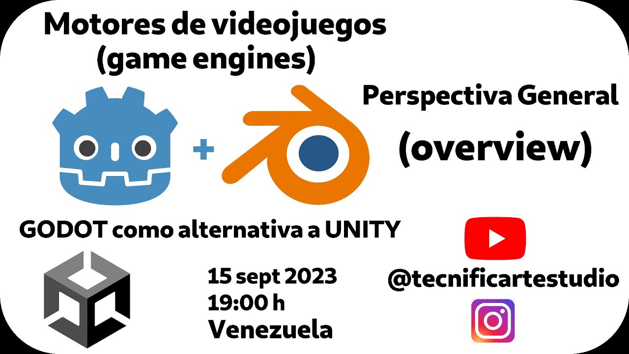 Game Engines GODOT como alternativa a UNITY perspectiva general overview alternatives - YouTube