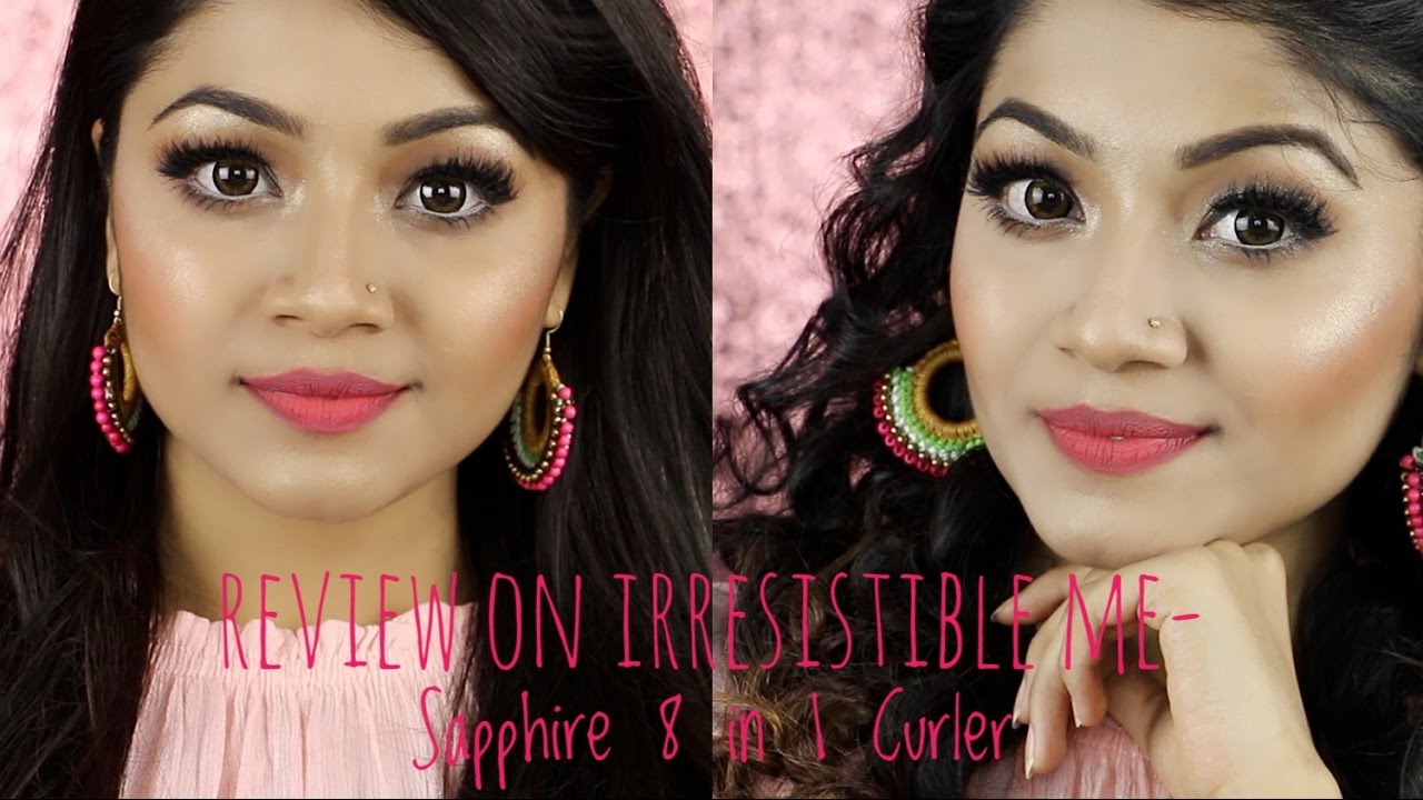 How to Curl Hair at home - Irresistible Me Sapphire 8 in 1 Curling Wand ...