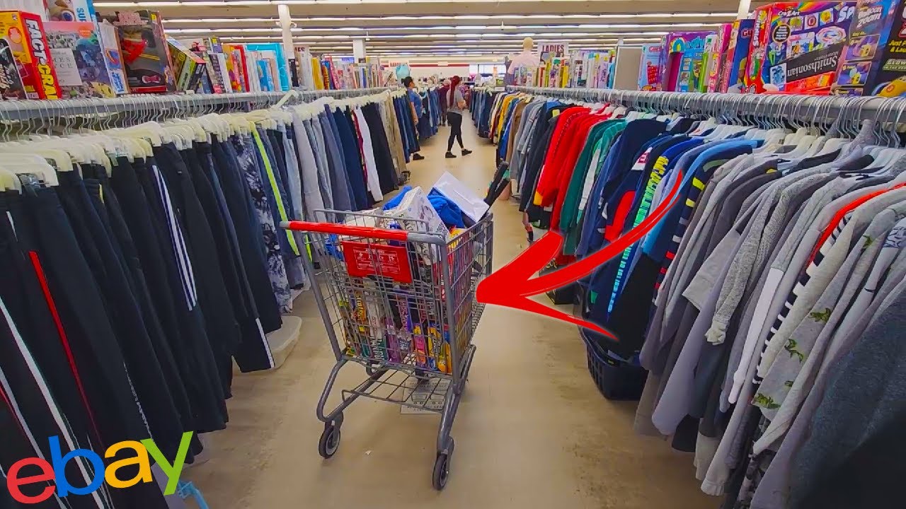 Thrifting This HUGE Thrift Store and FILLING My Cart with Stuff to Sell ...