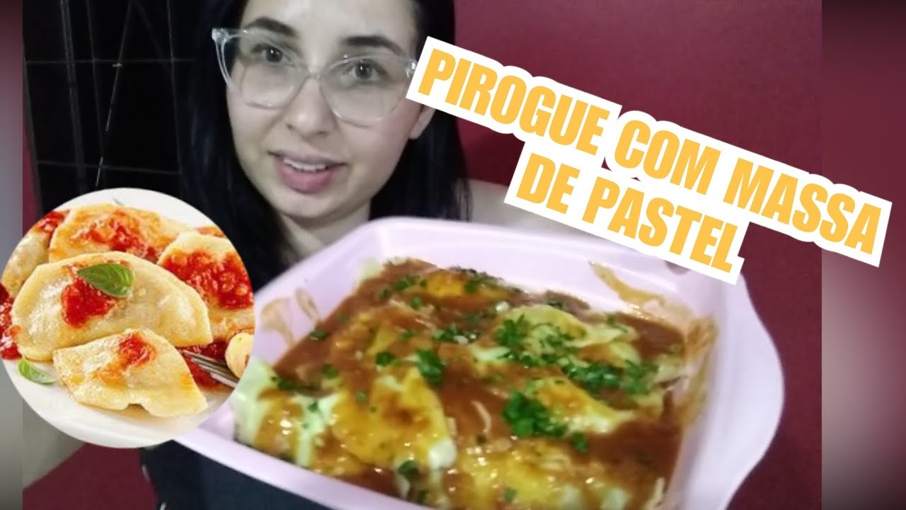 🥟 RECEITA DE PIROGUE COM MASSA DE PASTEL 🥟 - YouTube