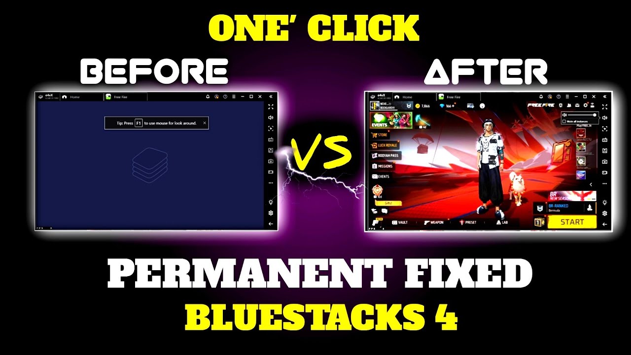 BlueStacks 4 black screen problem fix permanent msi 4 | bs 5 - YouTube
