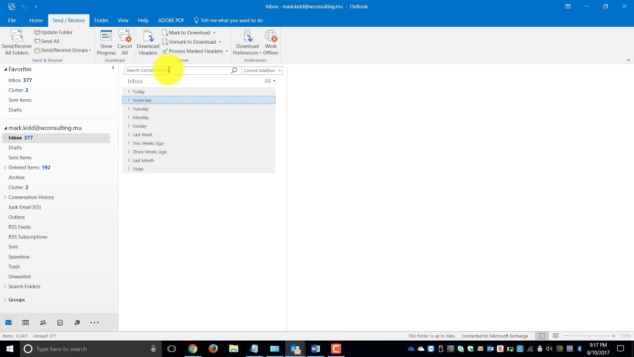 Outlook interface - YouTube
