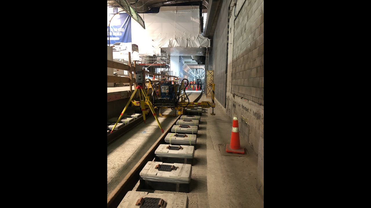 Britomart Works , Pt1 , Start of the new North Line at Platform 1 ...