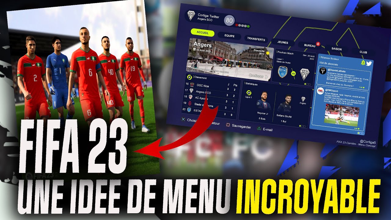 FIFA 23 | CE CONCEPT DE MENU EST INCROYABLE ! - YouTube