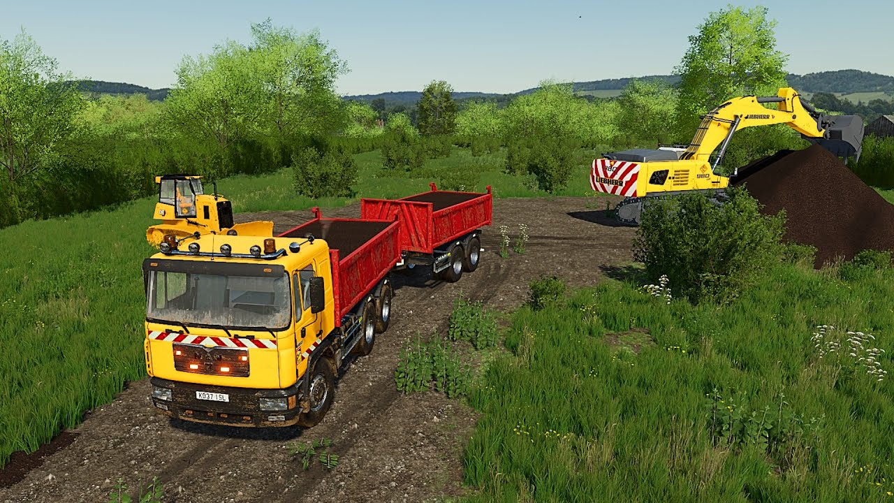 FS22 🚧 Work With The New MAN 33-414 🚧 Farming Simulator 22 Mods - YouTube