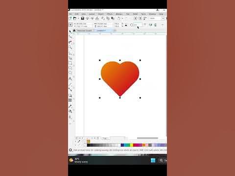 How To Create Heart Shape In Corel Draw #Shorts #Heartshape #coreldraw ...