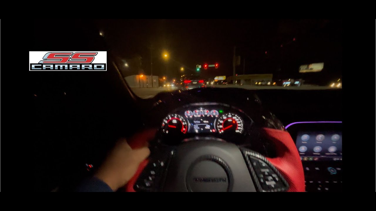 LATE NIGHT CAMARO 2SS 1LE POV DRIVE (LOUD POPS) BURBLE TUNE - YouTube