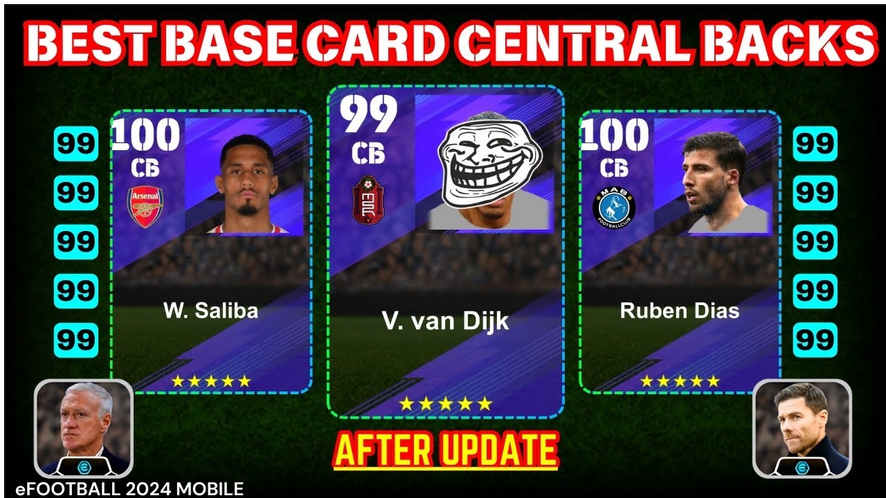 BEST BASE CARD CBs!!🔝💥 | Best CB Efootball 24 | Efootball 2024 Mobile ...