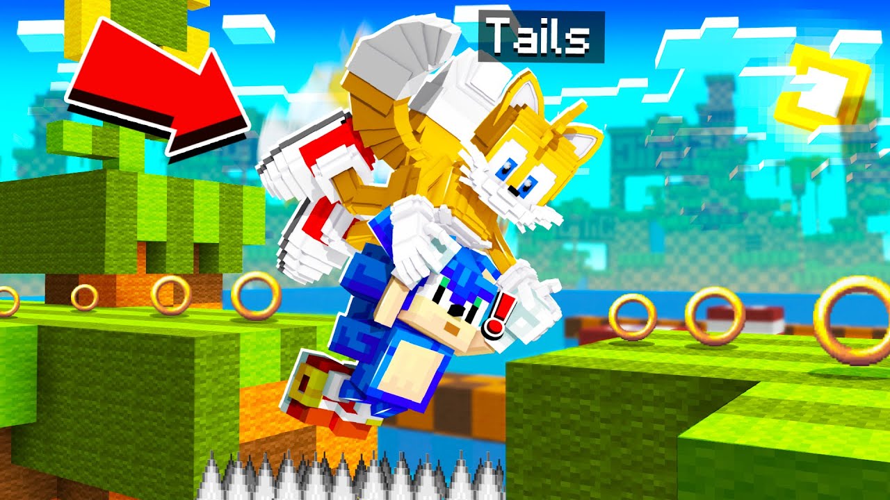 PLAYING as TAILS from SONIC in MINECRAFT! (crazy) - YouTube