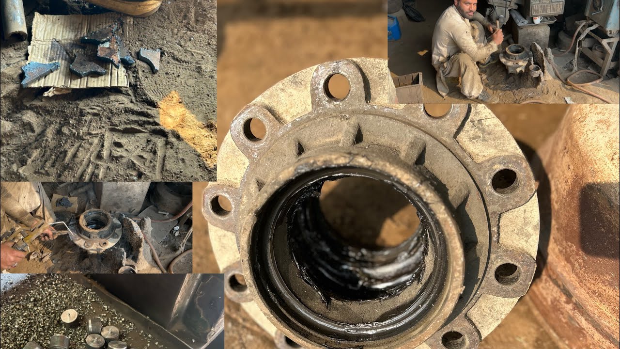 Wheel Axel Hub' Broken! How To Rebuild it with Basic Tools! - YouTube
