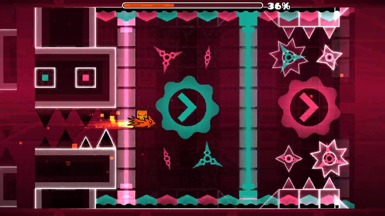 Geometry Dash #6 nivel online : Three Step - YouTube