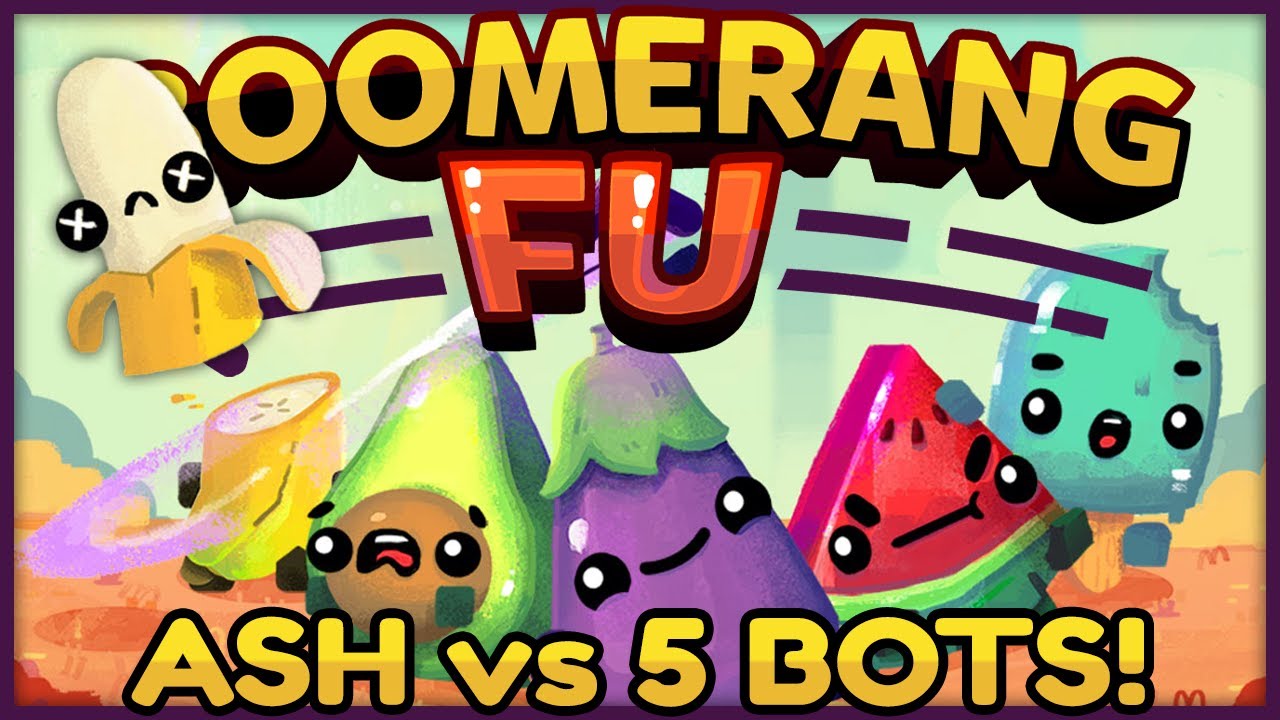 Ash Hides from 5 Bots!!! - Boomerang Fu - YouTube
