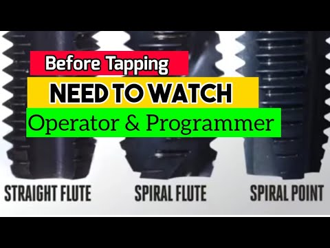 Different types of taps !! Tapping !! Operator & Programmer needs to ...