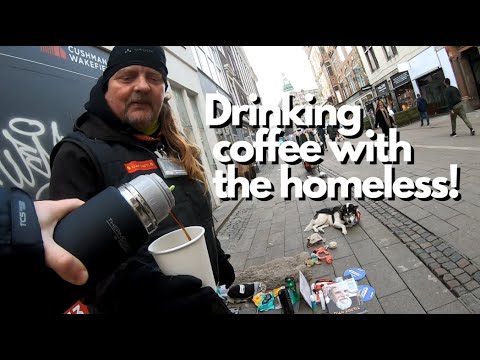 Drinking coffee with the homeless! - YouTube