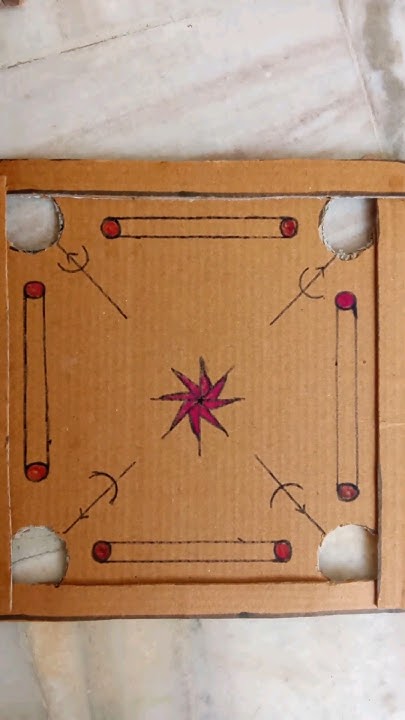 DIY carrom board using cardboard How to Make Carrom Board by Cardboard #diycarromboard # ...