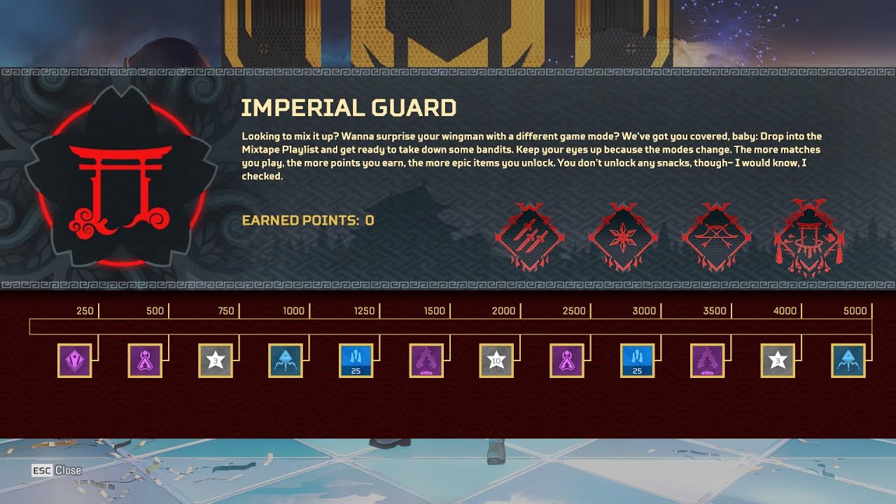 Imperial Guard Collection Event Prize Tracker Rewards Apex Legends ...