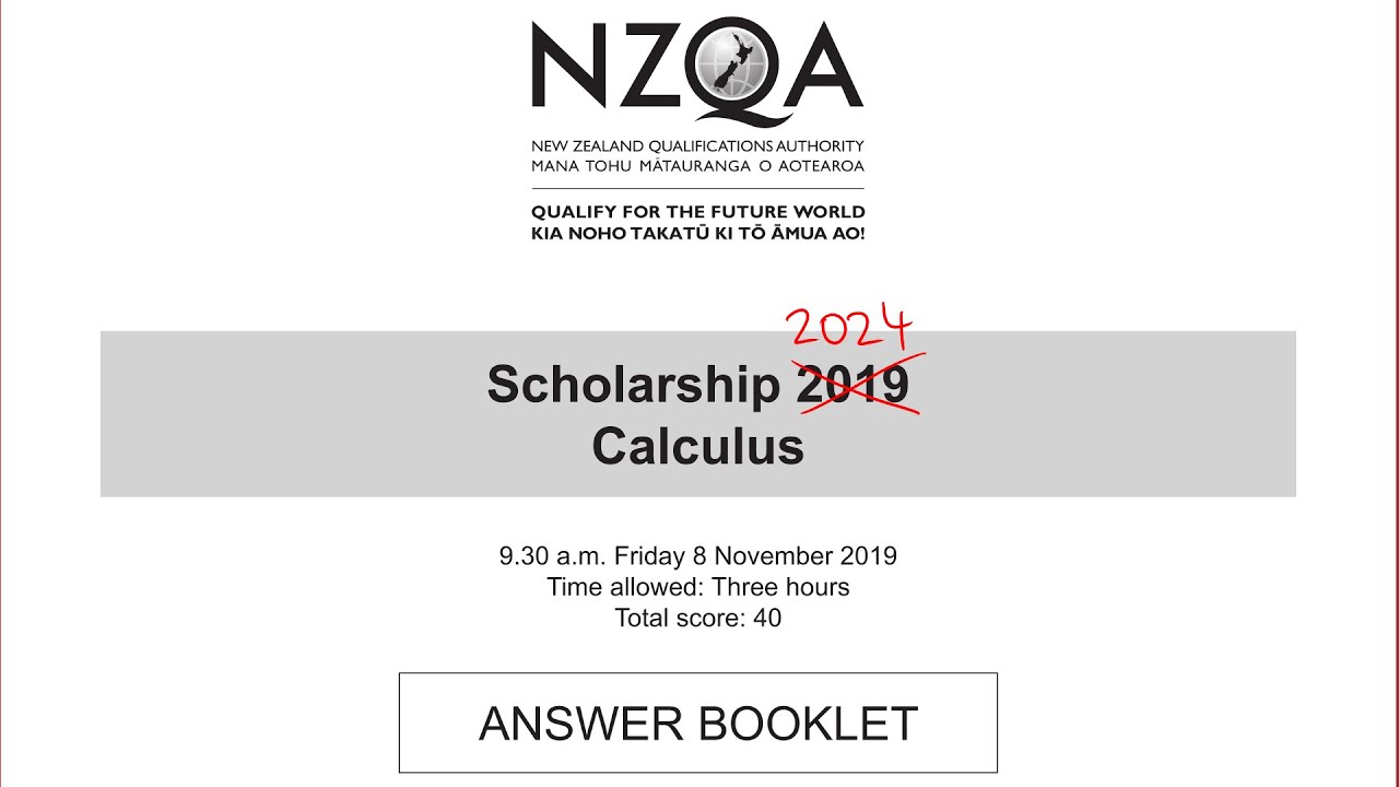 Suboptimal Playz - 2024 NZQA Scholarship Calculus Speedrun - YouTube
