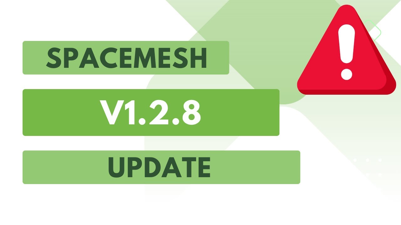 Spacemesh - Watch this before you update go-spacemesh 1.2.8!! - YouTube
