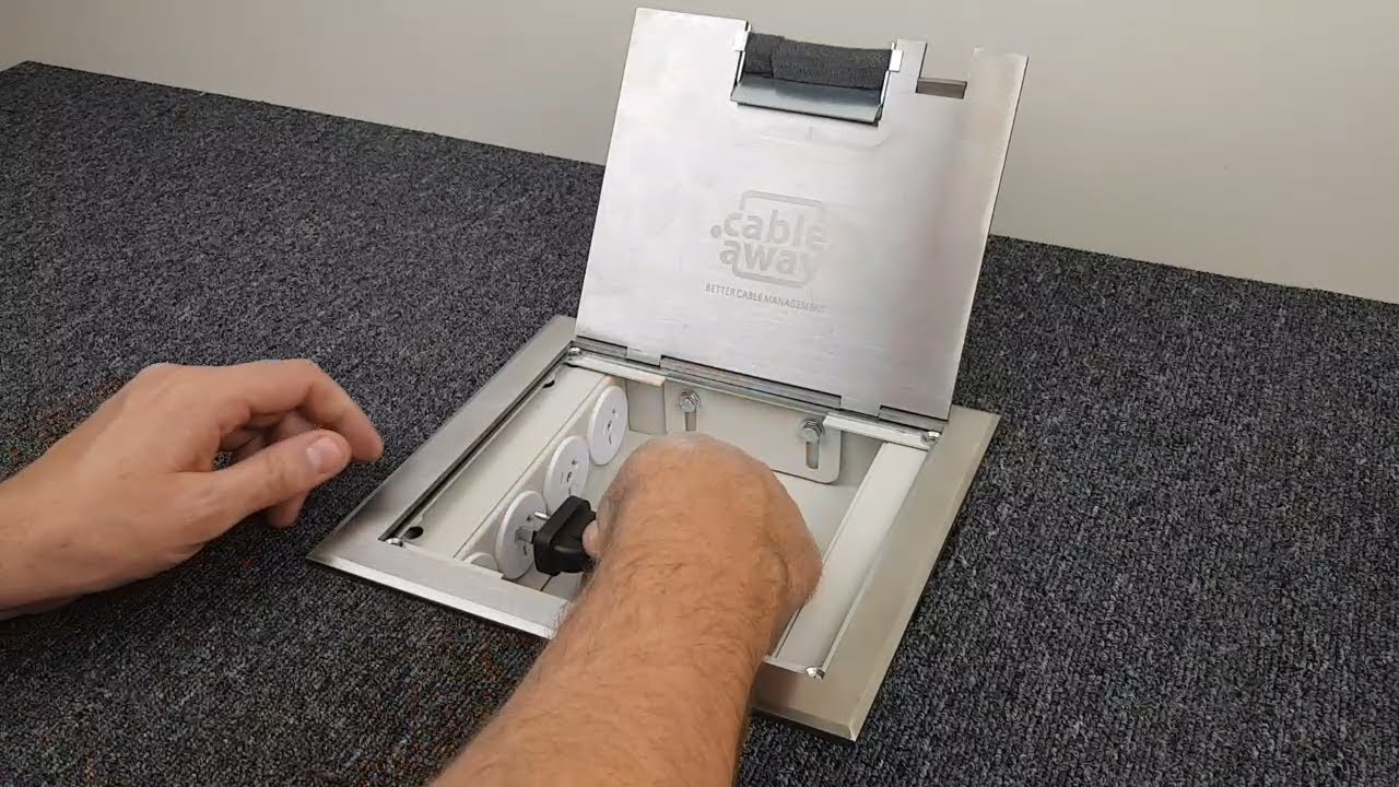 FB SHALLOW SERIES FLOOR OUTLET BOX (FBSSF2P4DS50) - YouTube