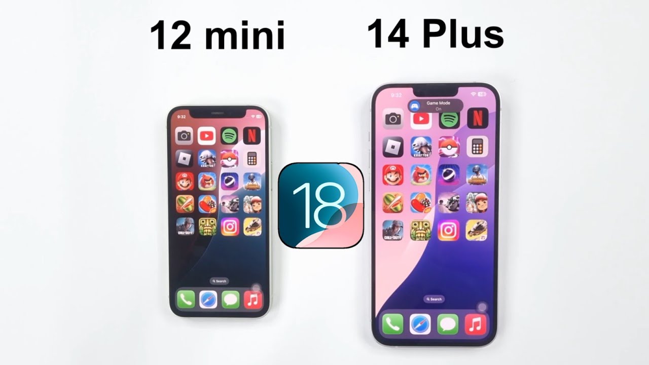 iOS 18 Comparison - iPhone 12 mini vs iPhone 14 Plus Speed Test - YouTube