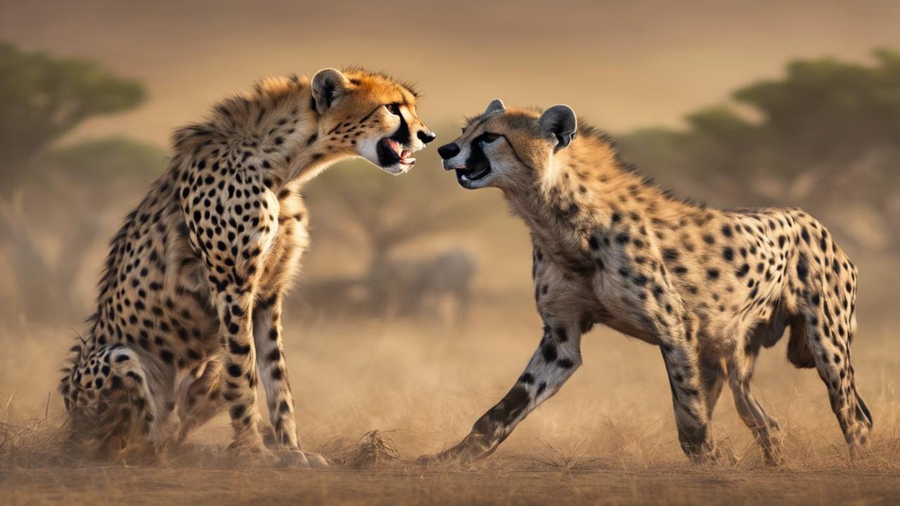 Battle for Survival: Cheetah vs. Hyena - Who Will Reign Supreme in the ...